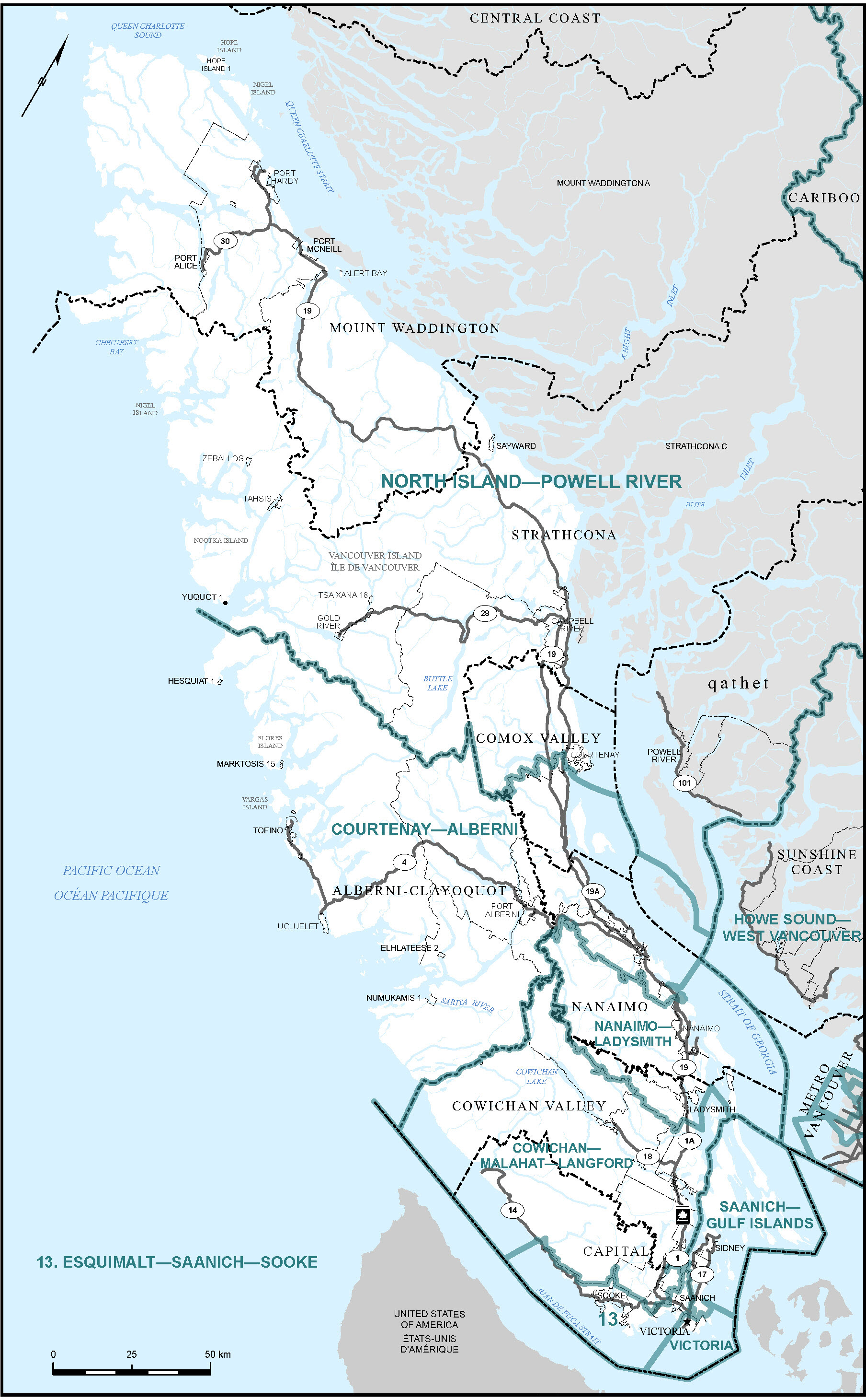 Maps Of Vancouver And Vancouver Island Map Of Vancouver Island,